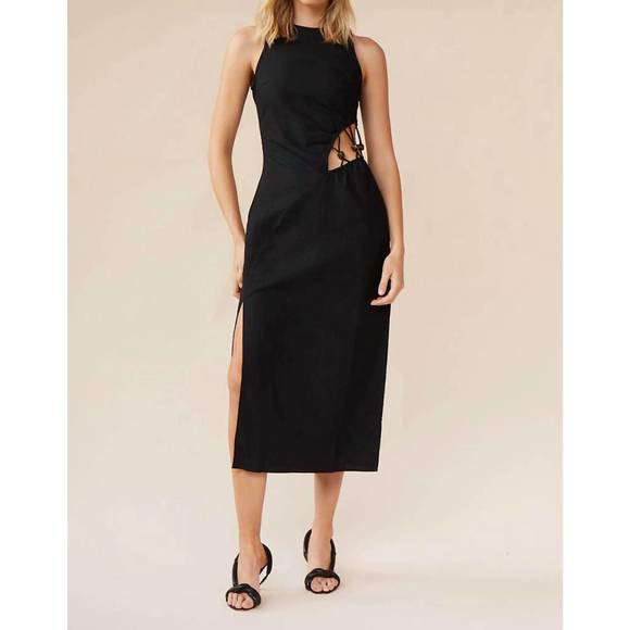 SUBOO | Dresses | New Suboo Astrid Midi Dress In Black | Poshmark